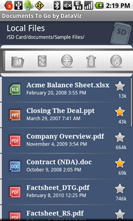 Documents To Go 3.0 l'une des applications phare du Google I/O 2010